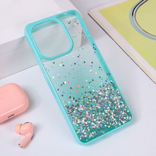 Futrola - maska Frame Glitter za Xiaomi Redmi Note 13 4G mint