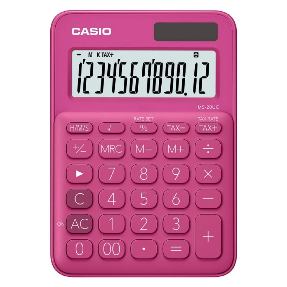 CASIO MS-20 UC Stoni kalkulator Crvena