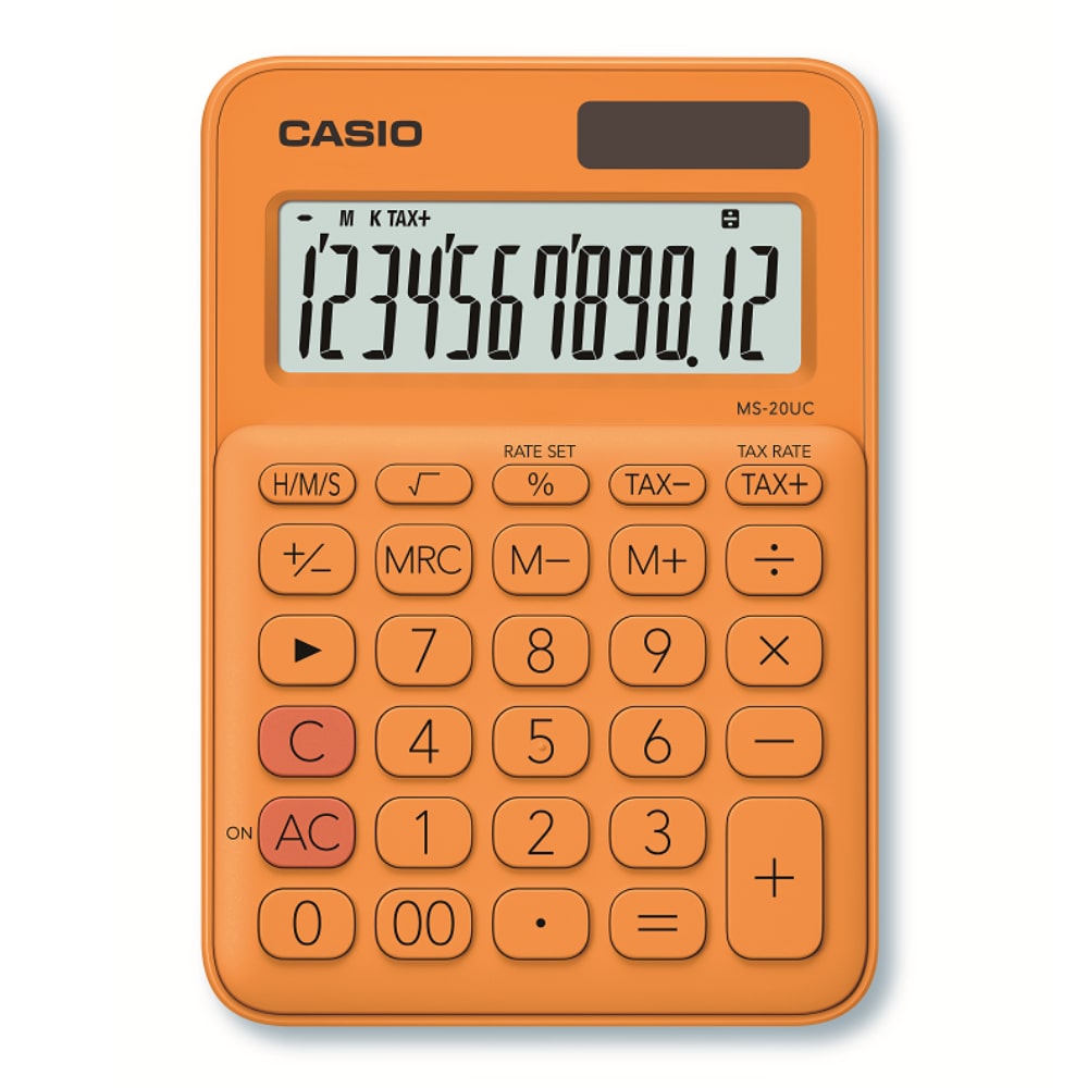 CASIO MS 20 UC Kalkulator Oranž