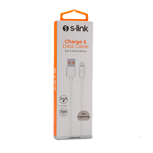 S-LINK kabl USB-Lightning 1m 2.4A SL-X242 beli-31620