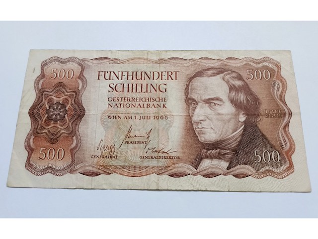 Austrija 500 šilinga 1965