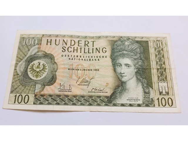 Austrija 100 šilinga 1969