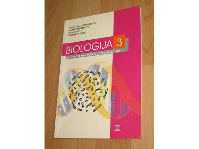 BIOLOGIJA 3 MEDICINSKE, VETERINARSKE ZAVOD KB 23803