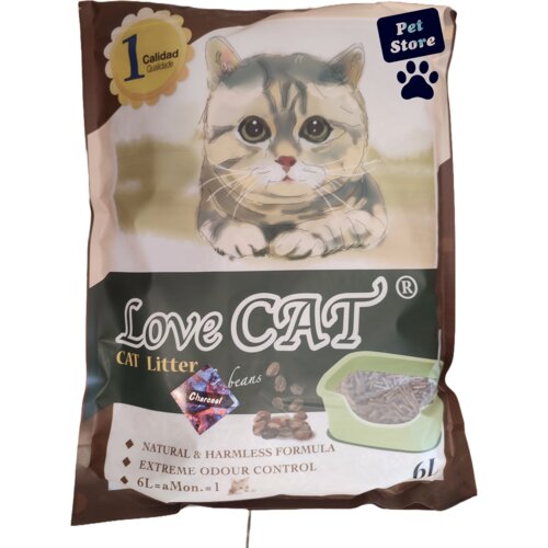 LOVE CAT tofu posip za mace-Aktivni ugalj 6L