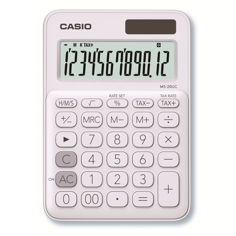 CASIO MS 20 UC Kalkulator Bela