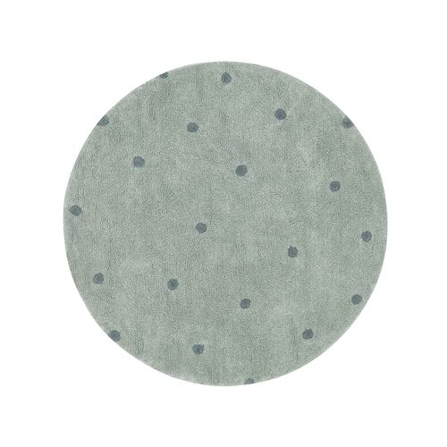 Lorena Canals Tepih Okrugli Dot Blue Sage