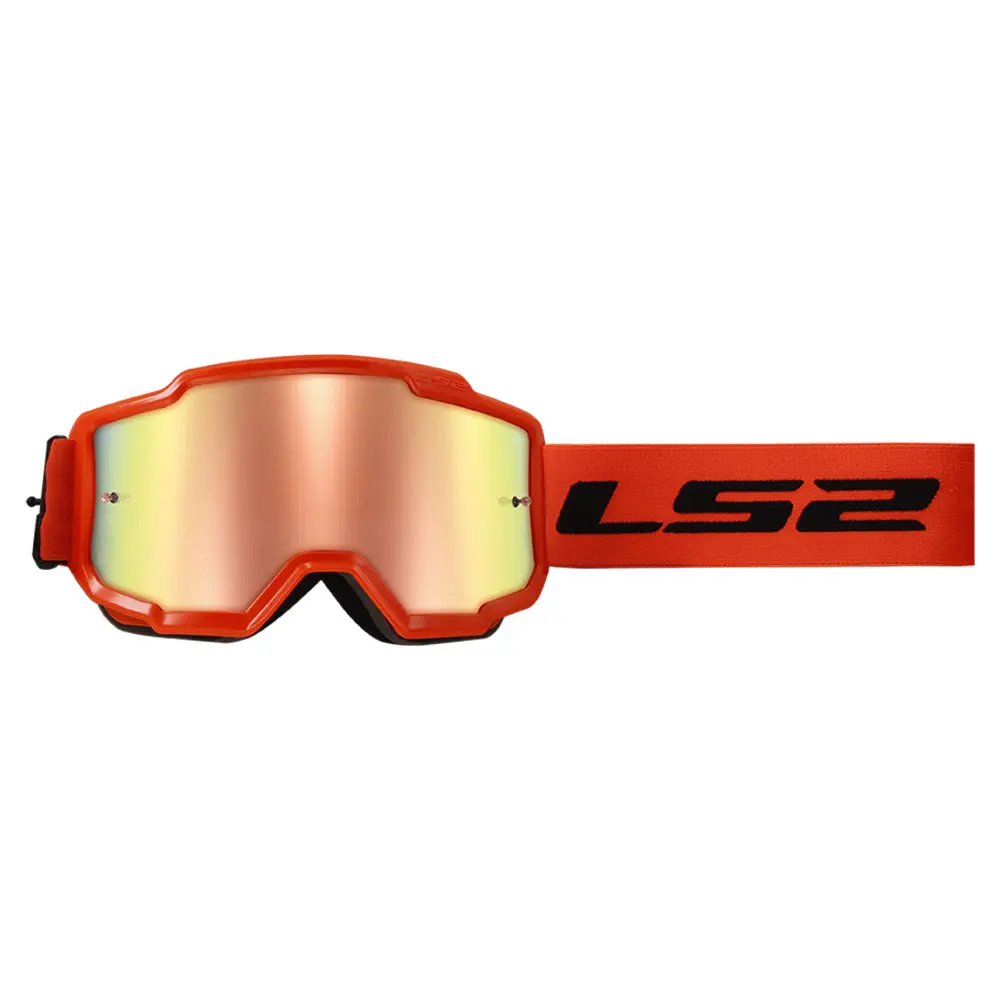 Moto Cross naočare LS2 CHARGER narandžaste sa iridijum vizirom