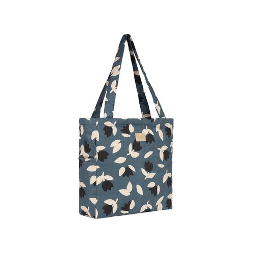 Nobodinoz Hyde Park Tote Torba Blue Black Tulips