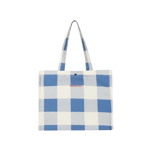 Nobodinoz Portofino Tote Torba Checks, Blue