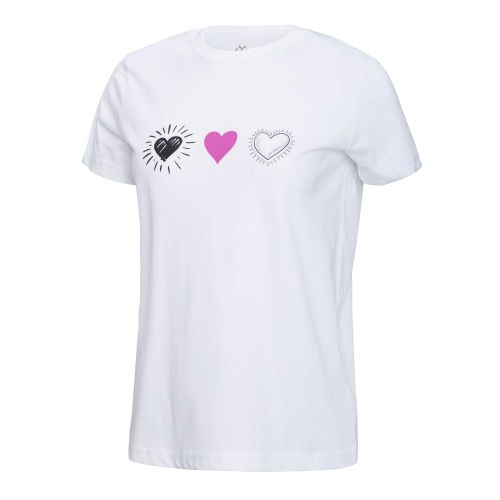 Ženska majica HEART GRAPHIC T-shirt - BELA