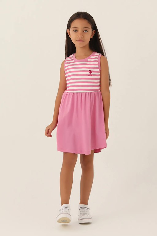 U.S. Polo Assn. Haljina za devojčice US1805-4, Roze