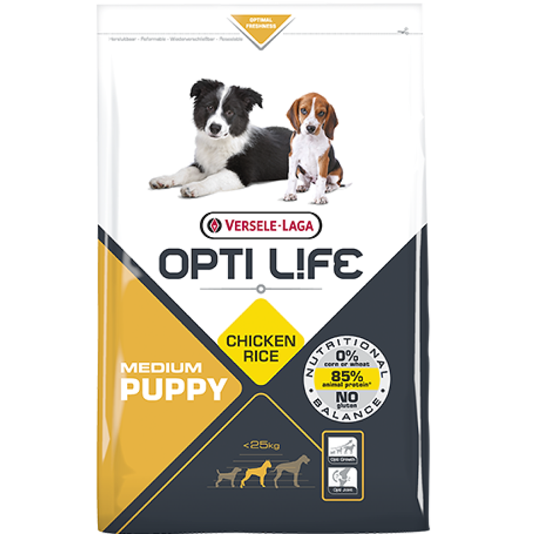 Opti Life hrana za pse Puppy Medium 12.5kg