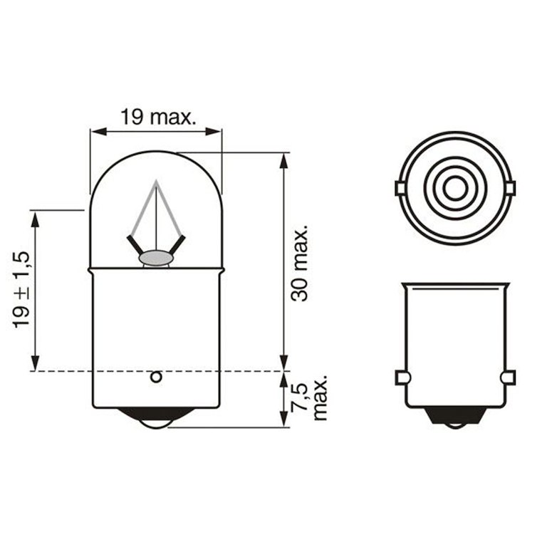 SIJAL 24/ R5W 24 1987302510 ( ) BOSCH