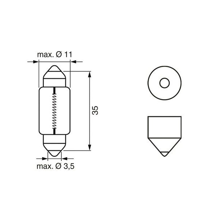 SIJAL 24/ C5W 24 MM SULFIDNA SV8,5-8 1987302507 ( ) BOSCH