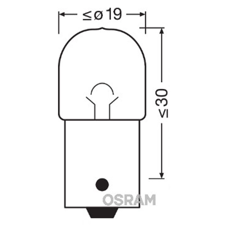 SIJAL 12/ R5W 5007 5W BA15S OSRAM