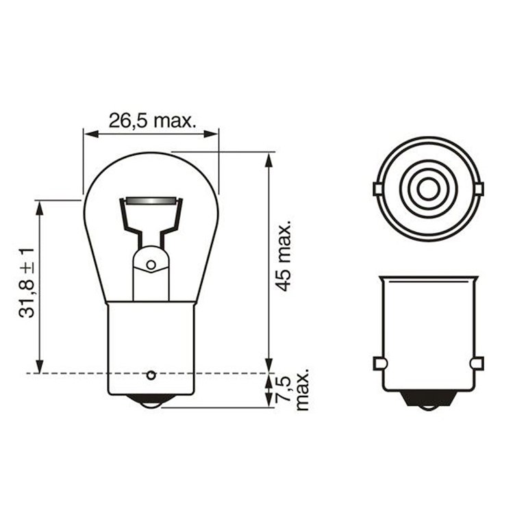 SIJAL 24/ P21W 24 1987302501 ( ) BOSCH