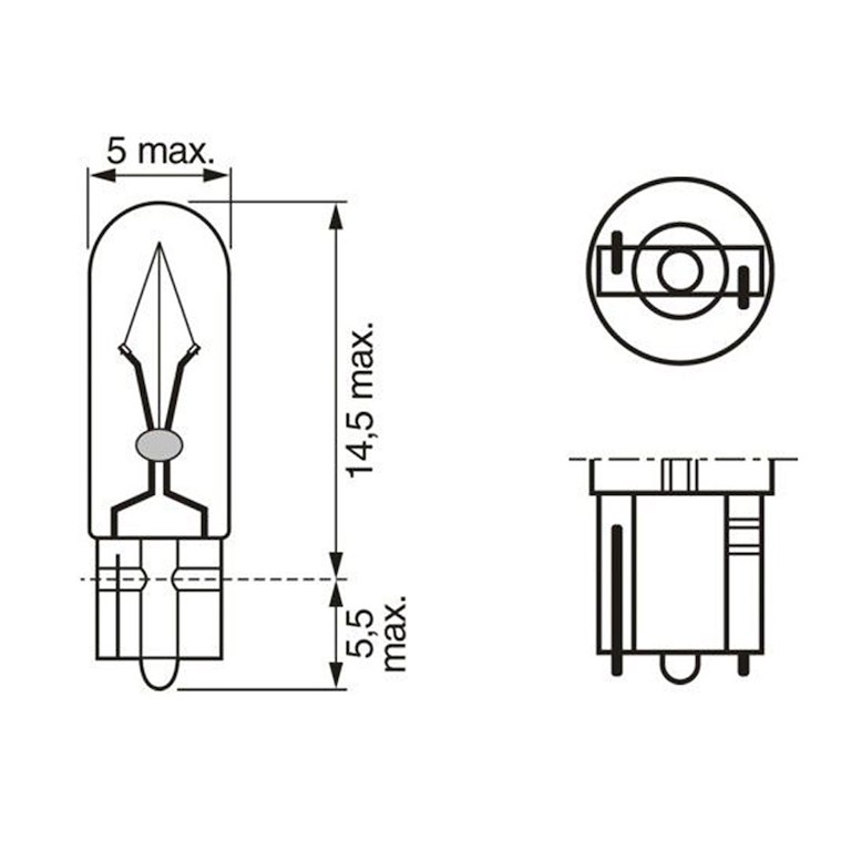 SIJ 12V 2W 1987302218 ( ) PURE LIGHT BOSCH