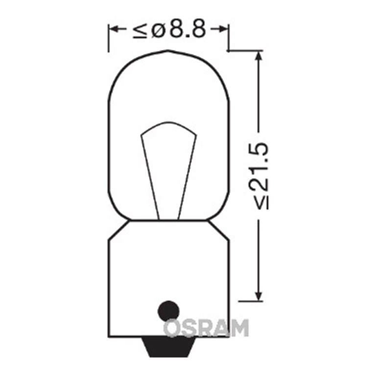 SIJAL 12/ T4W 3893 4W BA9S OSRAM