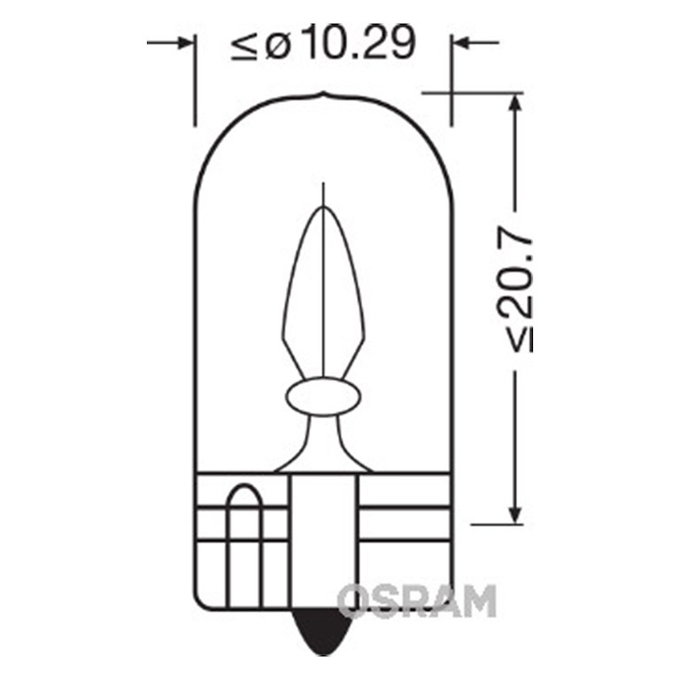 SIJAL 12/ 02W 2820 ( 12/03W 2821 ) 2W W2,1x9,5D OSRAM