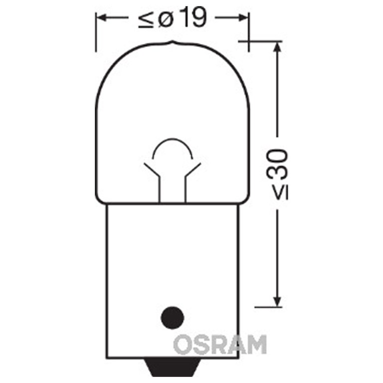 SIJAL 24V/ R5W 5627 5W BA15S OSRAM