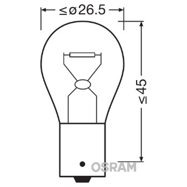 SIJAL 12/ P21W 7506 21W BA15S OSRAM