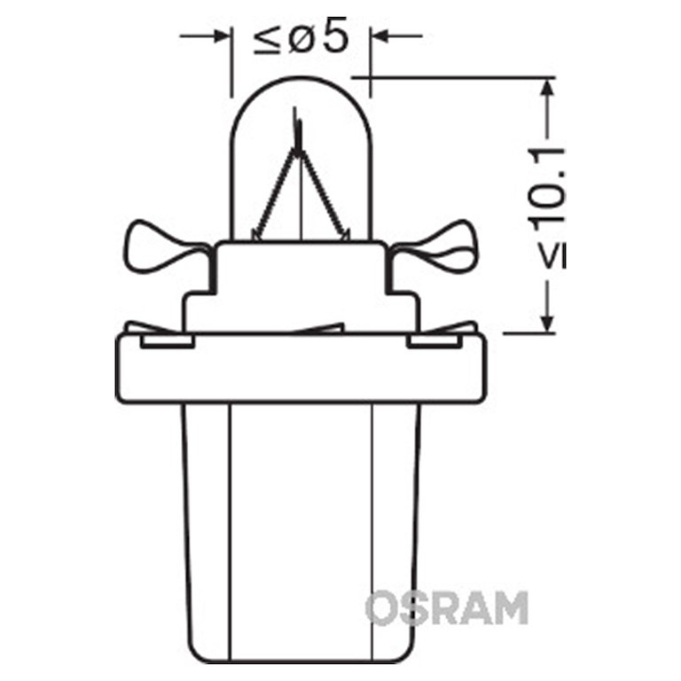 SIJAL 12/ 2721MFX 1,2W BX8,5d UNV1 KPL OSRAM