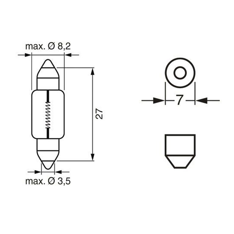 SIJ 12V 3W SULFID 1987302226 ( ) PURE LIGHT BOSCH