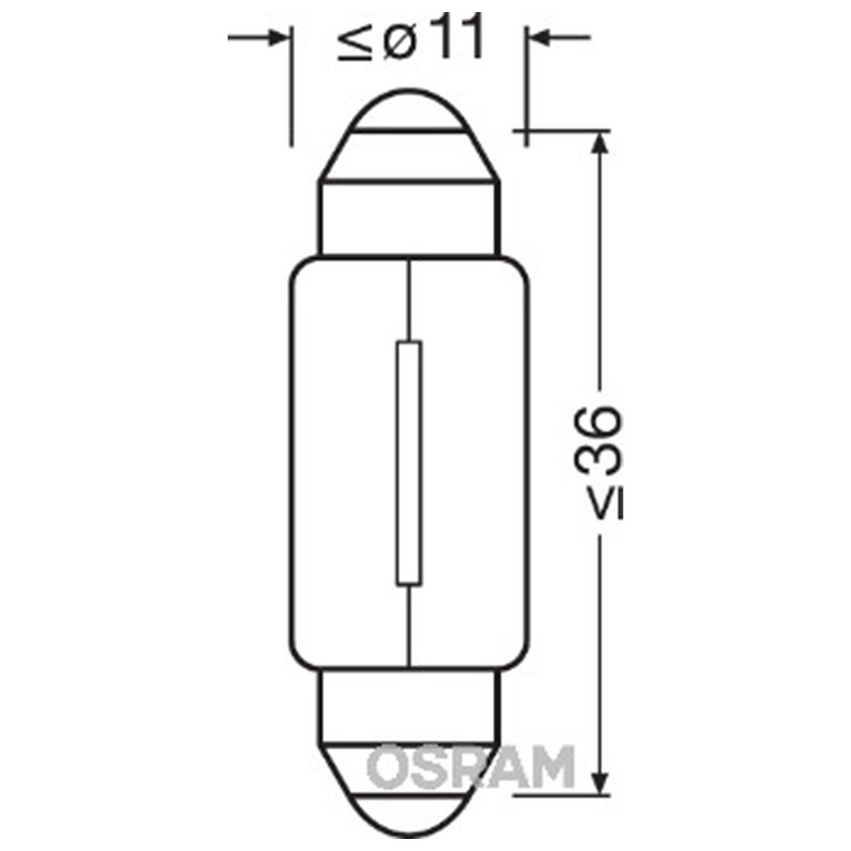 SIJAL 12/ 6461 10W SV8,5-8 UNV1 OSRAM