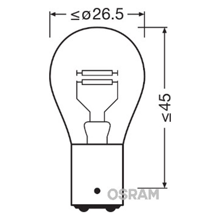 SIJAL 12/ P21/5W 7528 21/5W BAY15D OSRAM