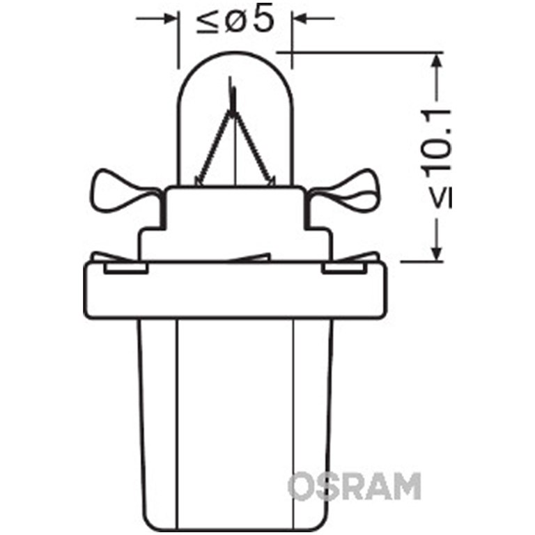 SIJAL 24V/ W1.2W 2741MFX BX8,5D 1.2W BRAON FAS OSRAM