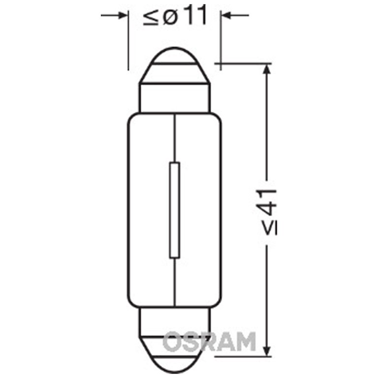 SIJAL 24/ C5W 6424 5W SV8,5-8 UNV1 OSRAM