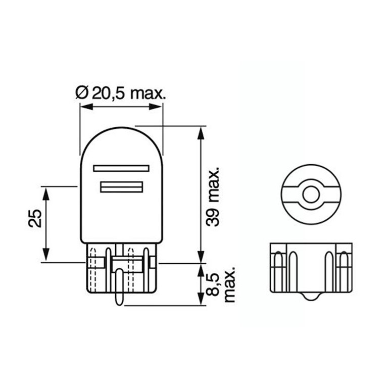 SIJ 12V 21/5W 1987302823 ( ) ECO BOSCH