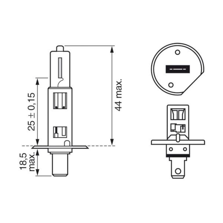 SIJ 12V 55W H1 1987302801 ( ) BOSCH