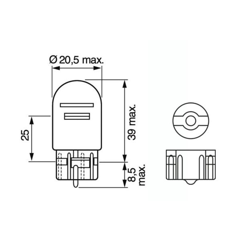 SIJ 12V 21/5W 1987302252 ( ) PURE LIGHT BOSCH