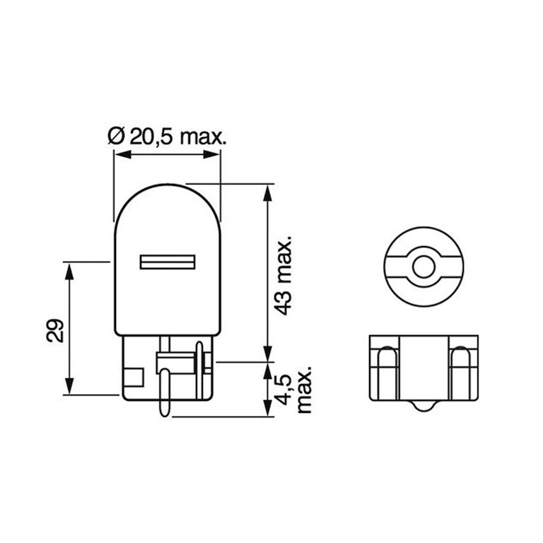 SIJ 12V W21W 1987302251 ( ) PURE LIGHT BOSCH