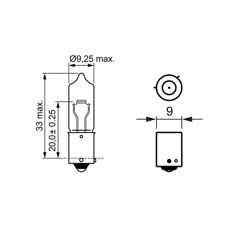 SIJAL 24/ 24V 21W H21W TRUCKLIGHT 1987302533 ( ) BOSCH