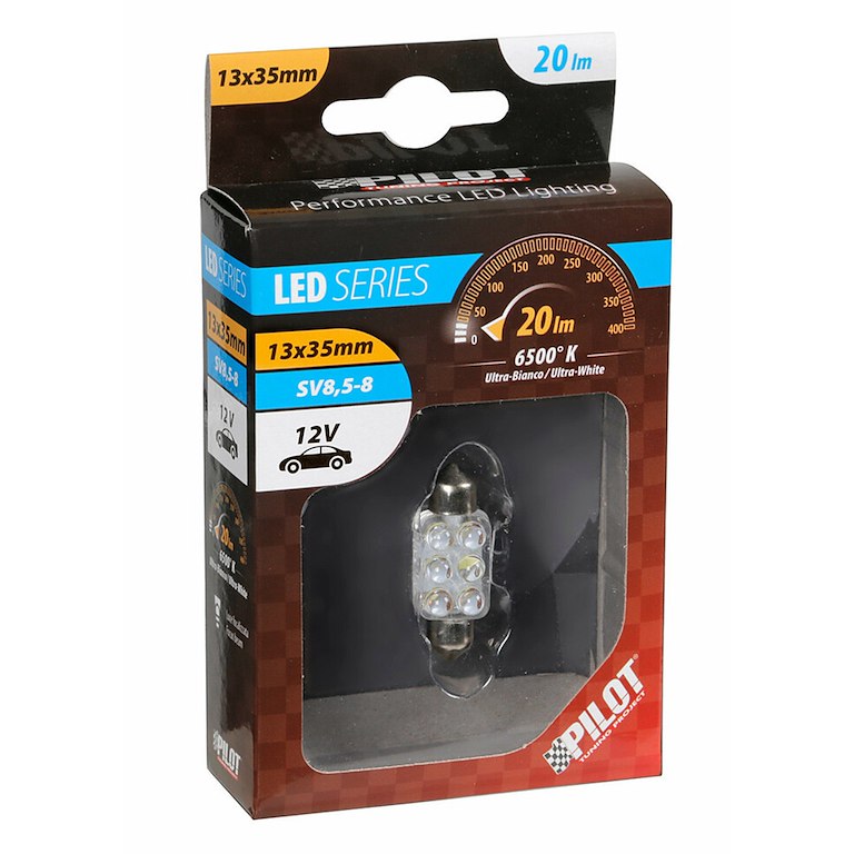 SIJ LED 58429 6LED 10X36MM BELA