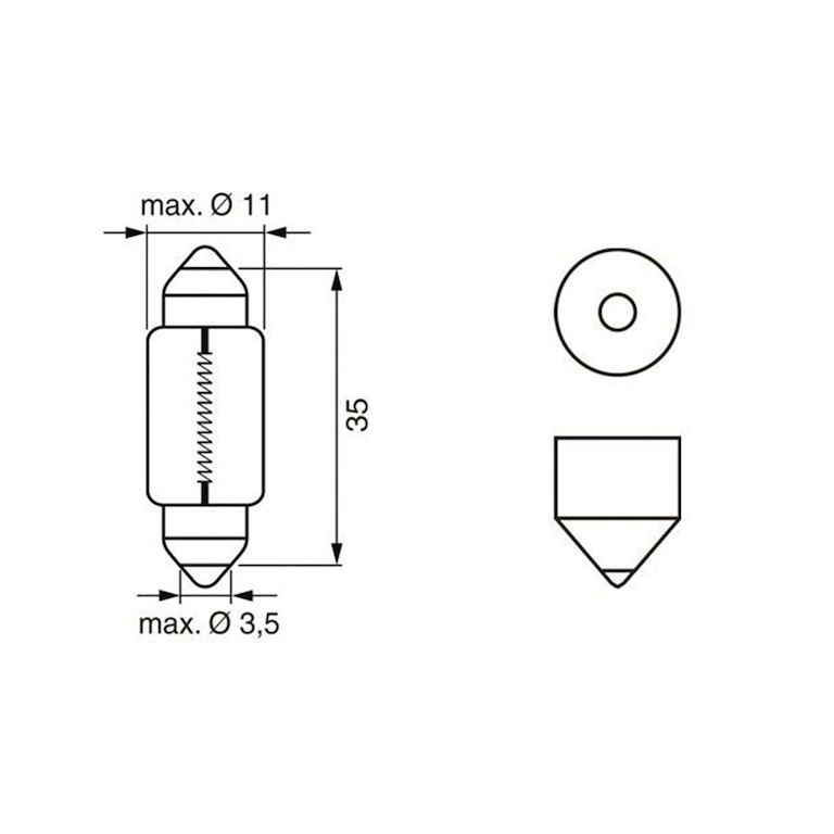 SIJ 12V C5W SULFID 1987301060 ( ) LONG LIFE X2 BOSCH