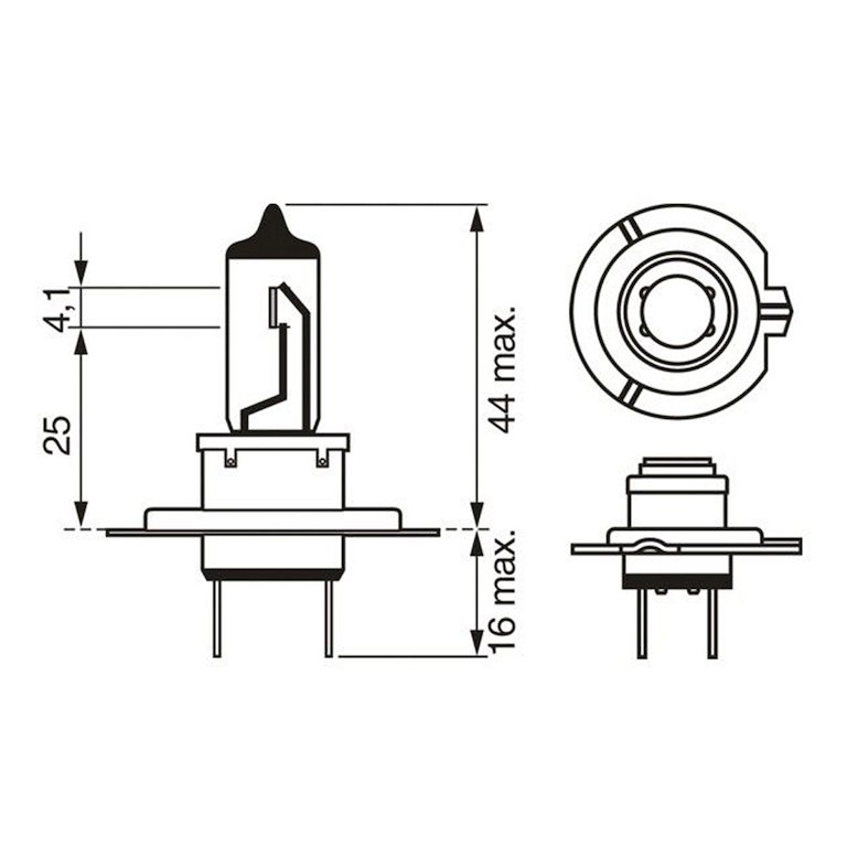 SIJ 12V 55W H7 1987302804 ( 48328 32008 ) ECO BOSCH