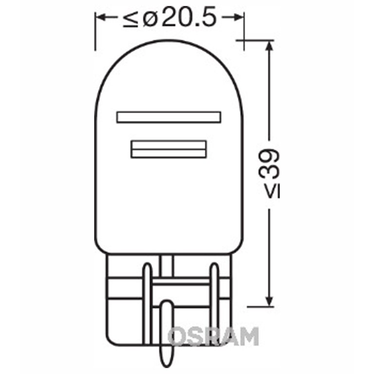 SIJAL 12/ W21/5W 7515 ( 17919 ) 21/5W W3x16Q OSRAM