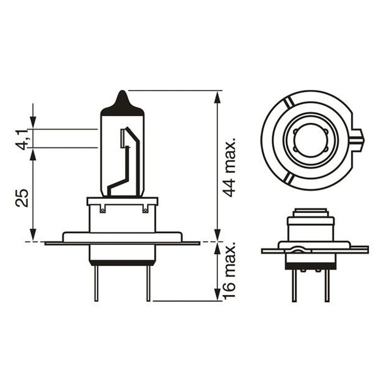 SIJ 12V 55W H7 1987302071 ( ) PURE LIGHT BOSCH