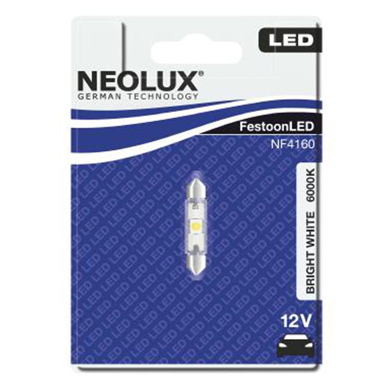 SIJAL LED 12/ NF4160-01B ( NF6441CW-02B ) 0,5W 41MM SV8.5-8 6000K BLI1 NEOLUX