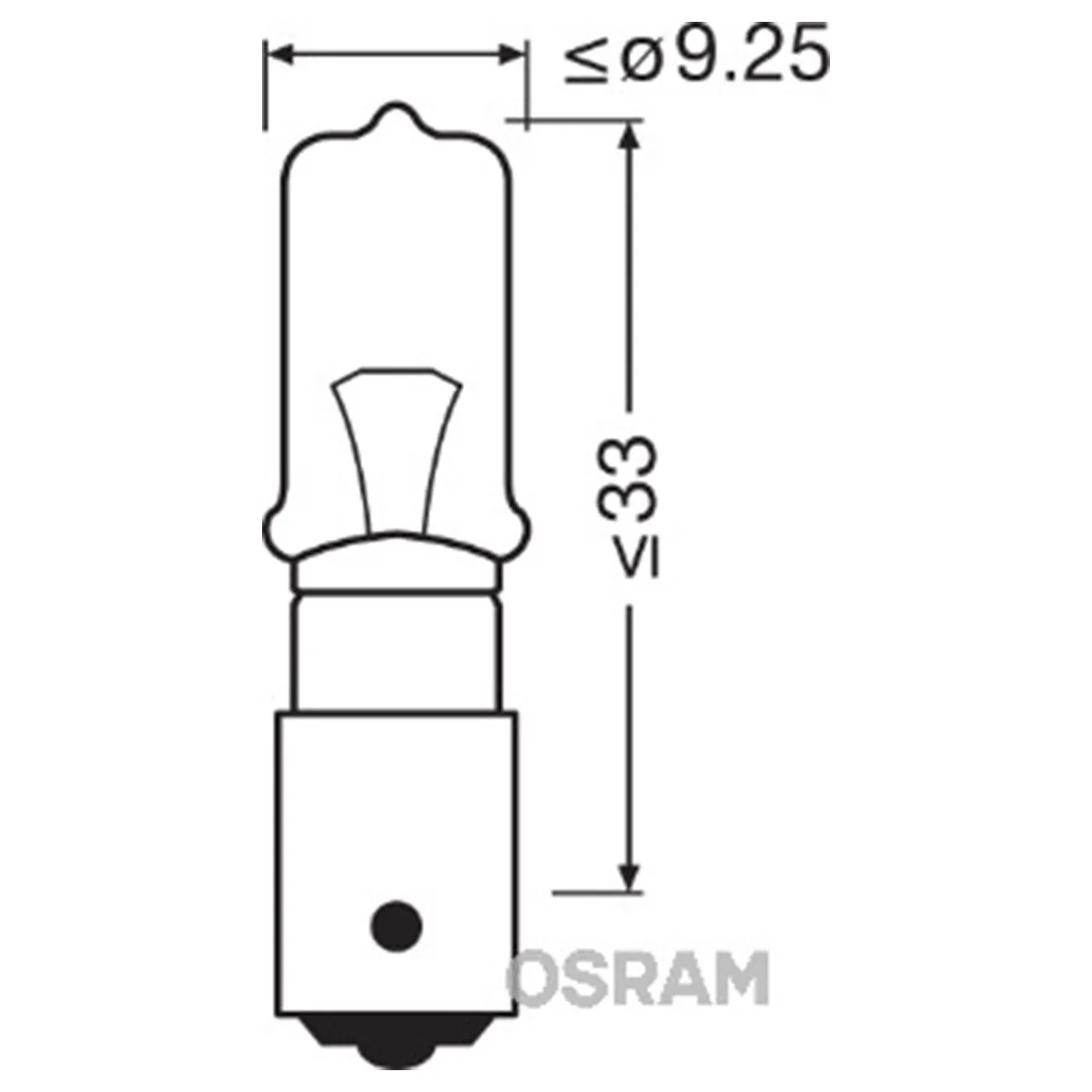 SIJAL 12/ H21W 64136 21W BAY9S OSRAM