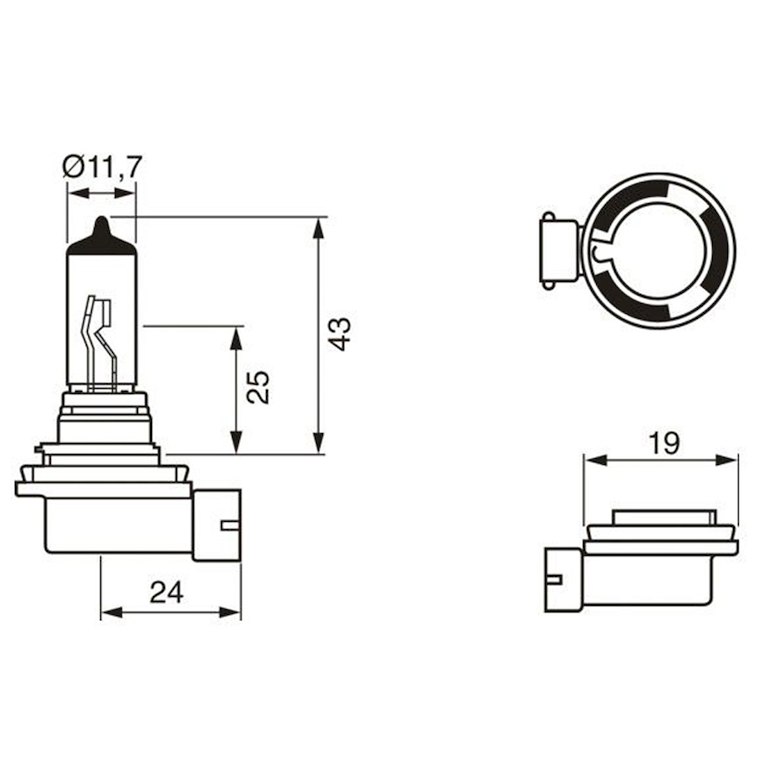 SIJ 12V H11 1987302806 ( ) ECO BOSCH