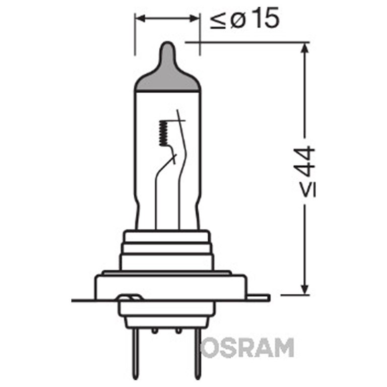 SIJAL 12/ H7 62261SBP 80W PX26D 10X10X1 OSRAM