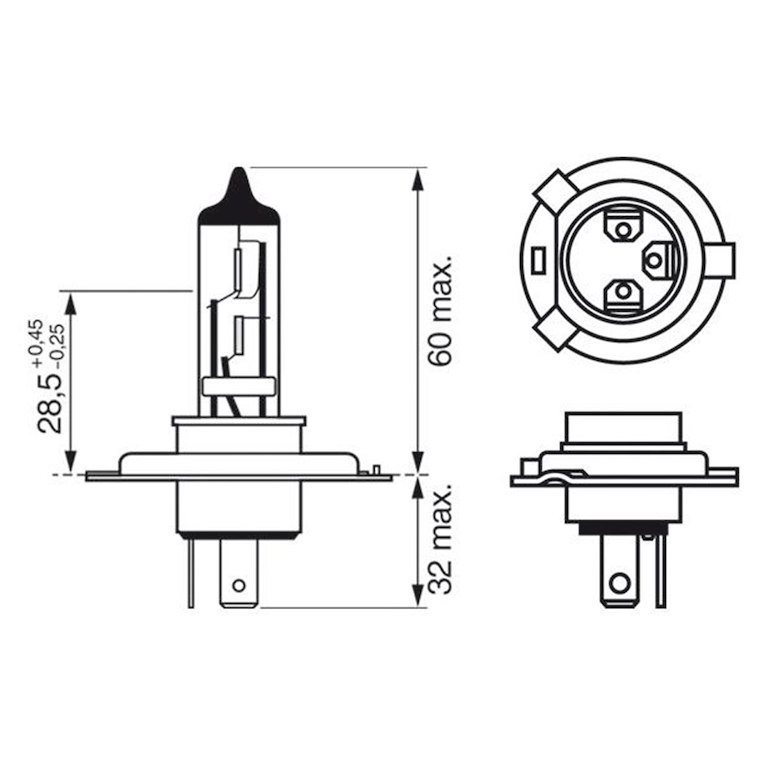 SIJ 12V H4 1987301010 ( ) XENON BLUE BOSCH