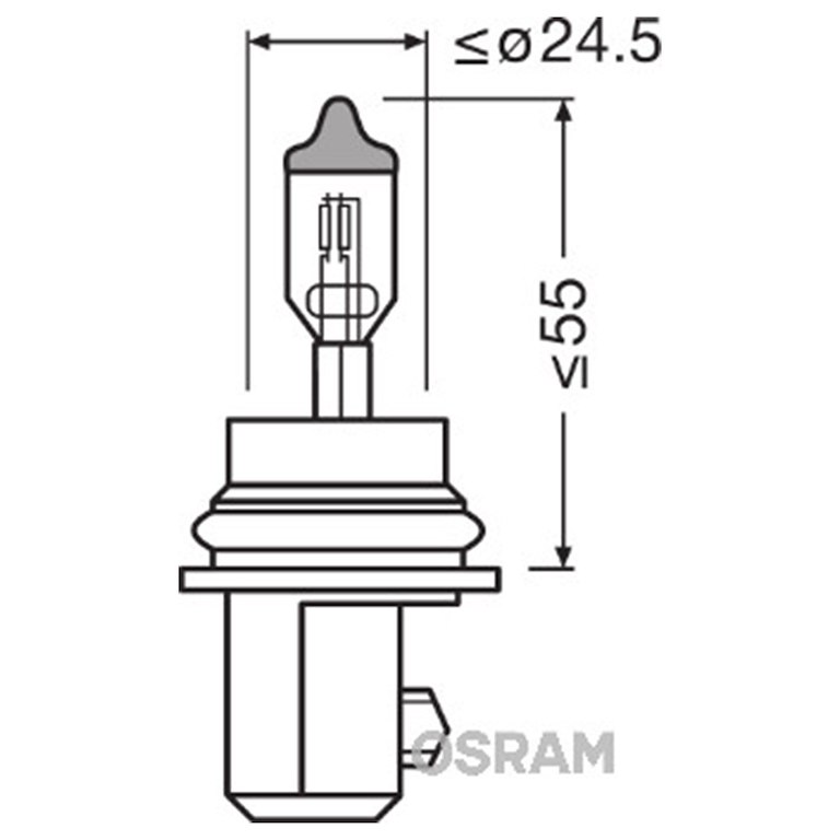 SIJAL 12/ HB5 9007 65/55W PX29T FAS OSRAM