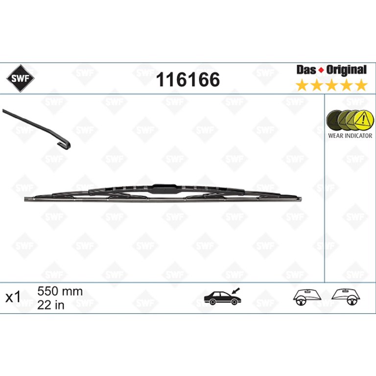 METL 116166 ( V55 574118 ) SWF 550 MM