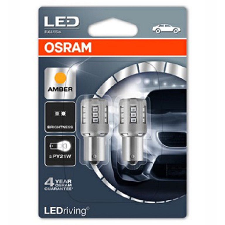 SIJAL PAR 12/ PY21W 7457YE-02B 1W BAU15S BLI2 OSRAM