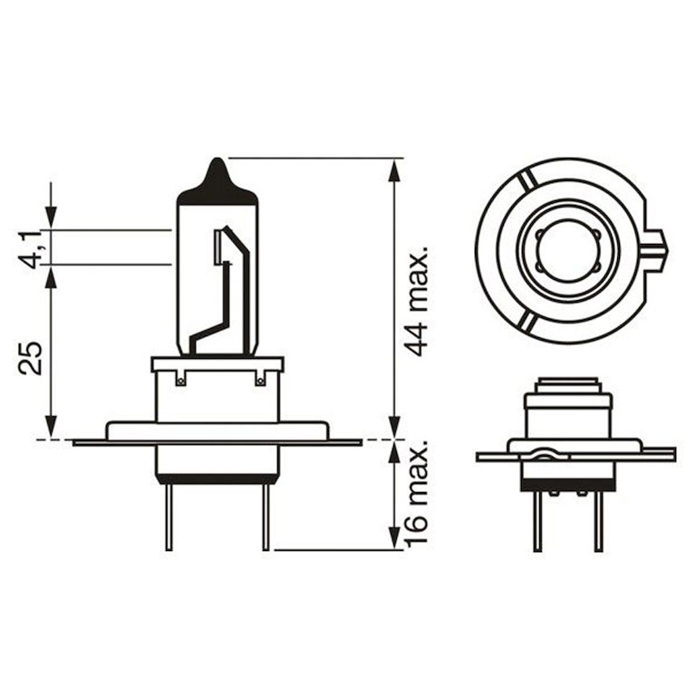 SIJ GAR 12V H7 +90 1987301075 ( ) X2 SIJALICE BOSCH